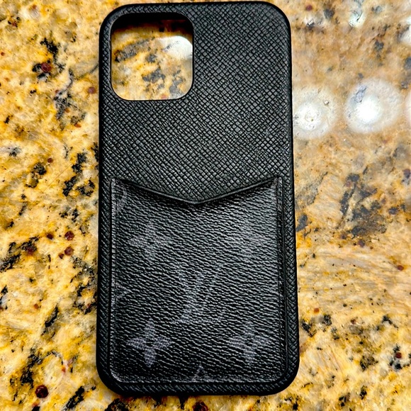 Louis Vuitton | Accessories | Authentic Louis Vuitton Black On Black ...